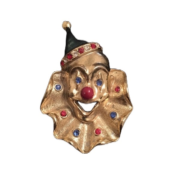 gerrys | Jewelry | Vintage Clown Brooch Pin | Poshmark